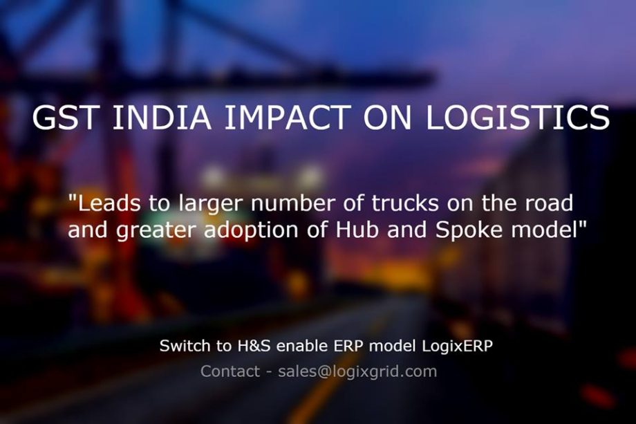 GST India Impact on logistics